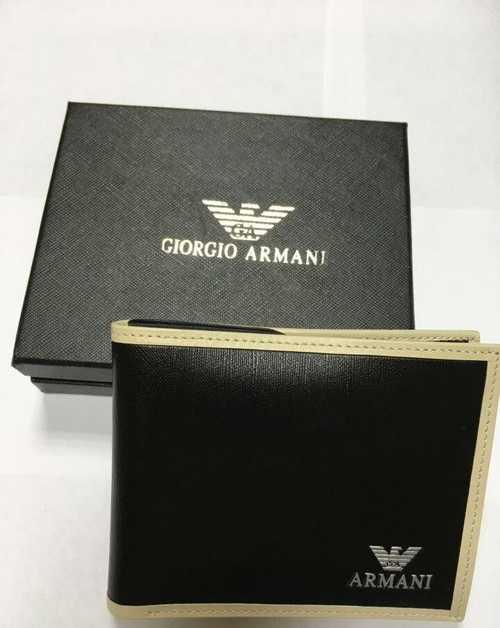 Портмоне мужское кожаное Giorgio Armani