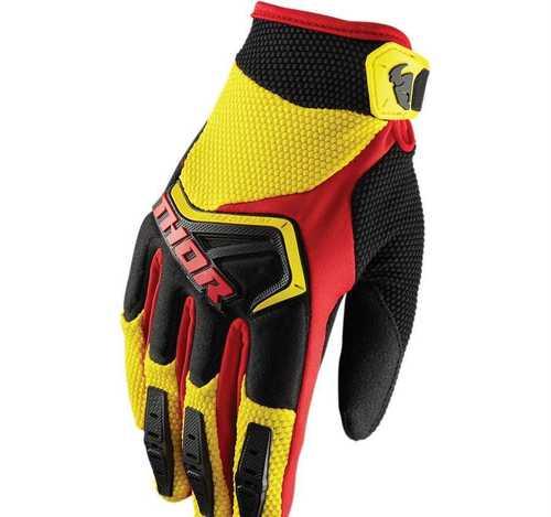 Перчатки thor spectrum yellow/black/red