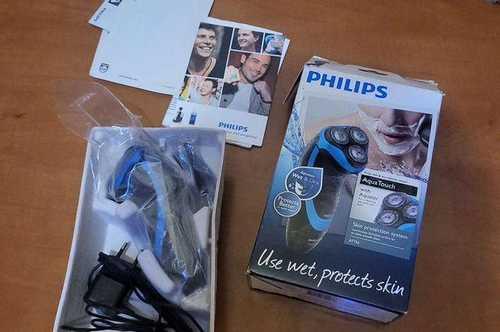 Бритва электрическая philips aquatouch at756