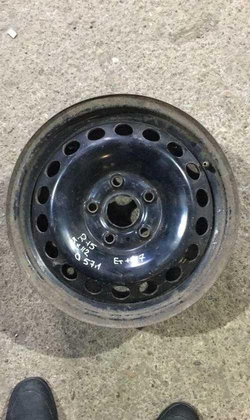Диск штампованный 15/5*112 DIA57.1 ET+47 J6 Skoda