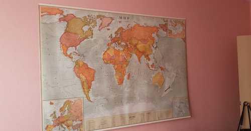 Карта мира декор