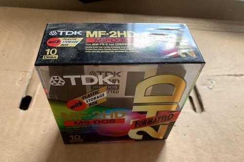 Дискеты 3,5 дюймов TDK 2HD новые запечатанные