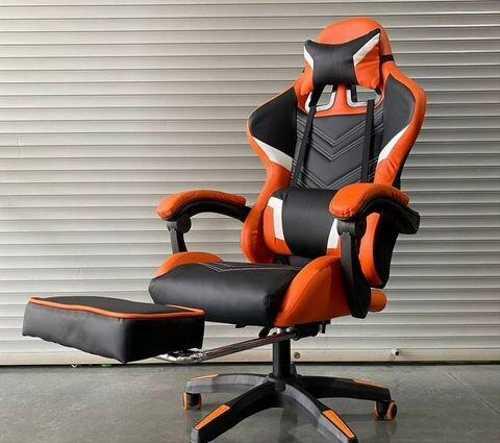 Кресло геймерское компьютерное 204 оранжевое
