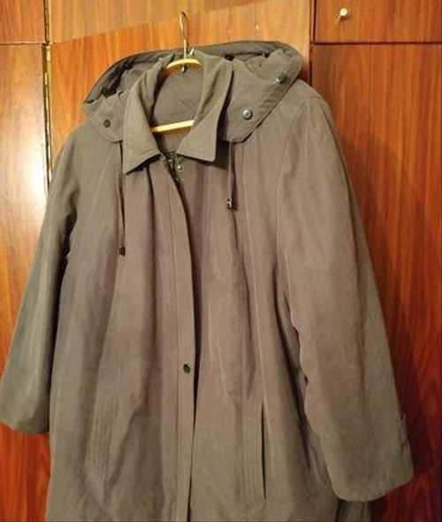 Куртка женская межсезонная серая 64-66