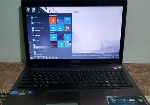 Ноутбуа asus K53S i5 озу 4гб