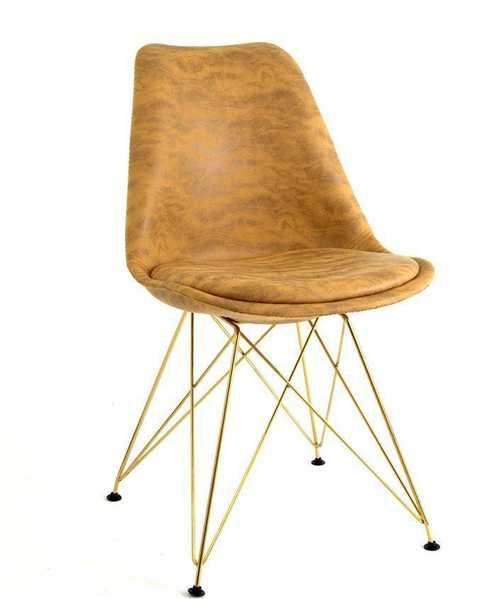Стул eames soft metal gold zamsha