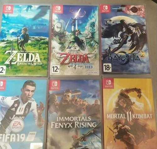 Zelda,Mortal11,Bayonetta2,Ведьмак3 Nintendo switch
