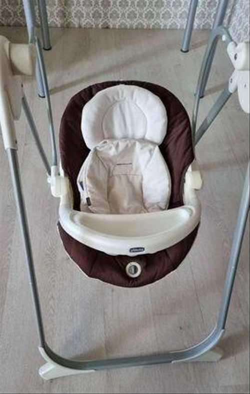 Детские электронные качели chicco swing up