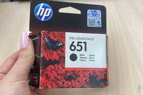 Картридж новый hp651 черный