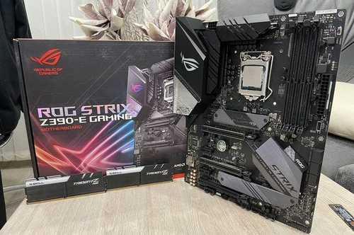 Intel core i7 9700k, asus rog strix z390e gaming