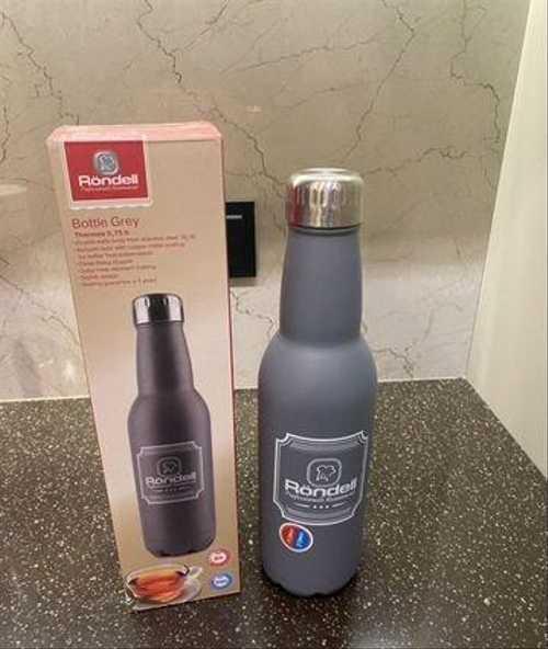Термос Rondell Bottle Grey, 0,75 л