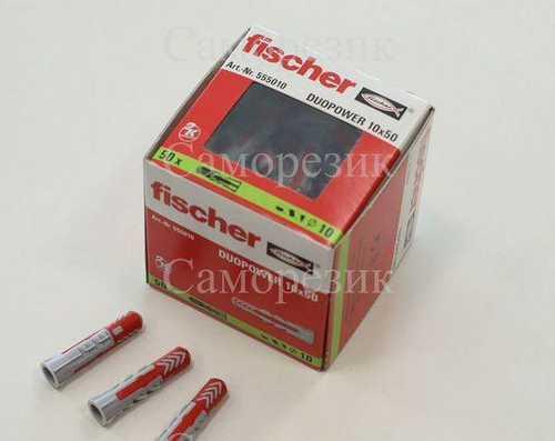 Дюбель Fischer Duopower 10x50 универсальный
