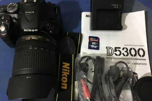 Nikon d5300 kit 18-105mm vr новый