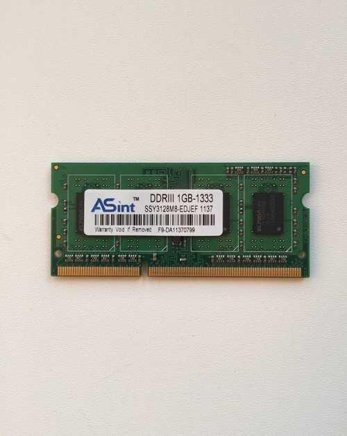 Оперативная память Asint DDR-3 1Gb SO-dimm