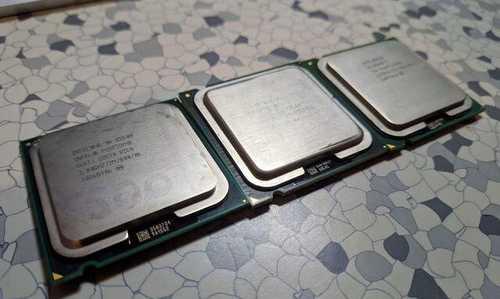 Процессоры - Celeron D 326, Pentium D 940 и E5500