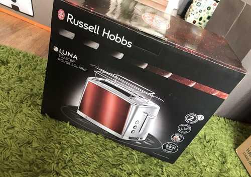 Тостер Russel Hobbs Luna Solar Red (23220-56)