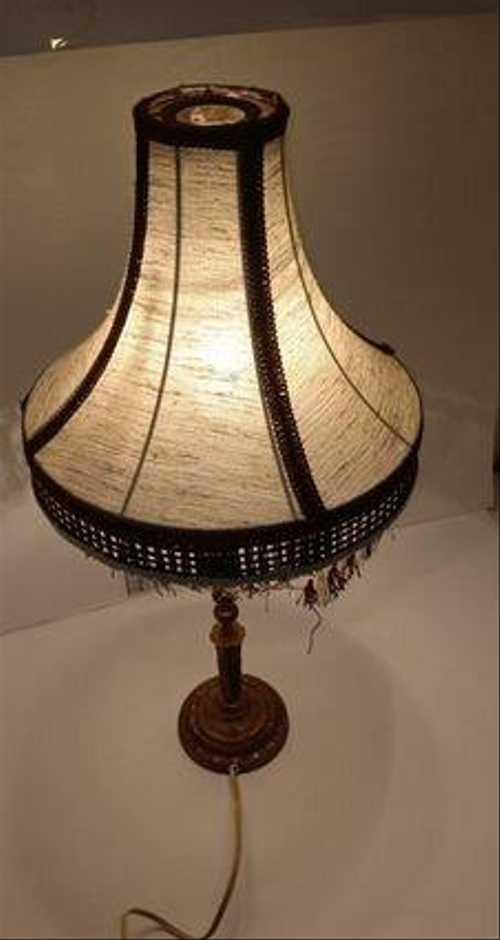 Старинная коллекционная лампа-торшер