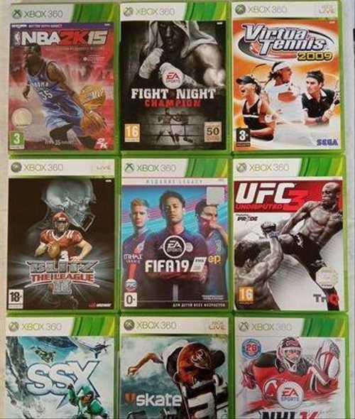 Fifa PES UFC NHL NBA MMA Blitz SSX Skate Tennis