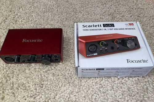 Внешняя аудиокарта Focusrite Scarlett Solo