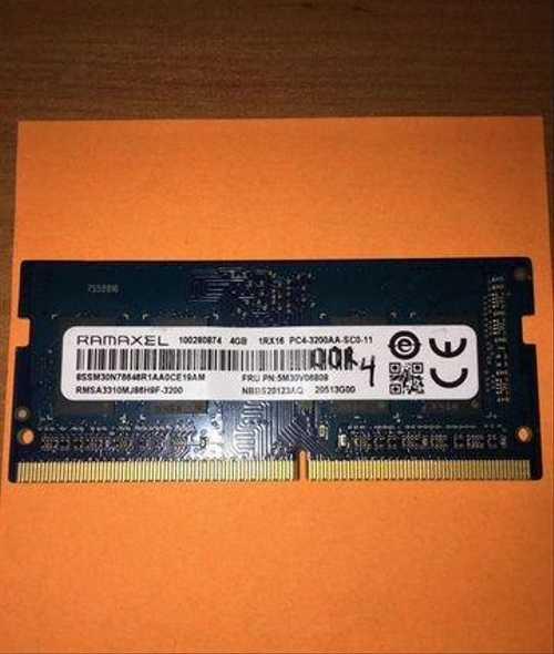 DDR4 sodimm 4 Gb 3200 Ramaxel