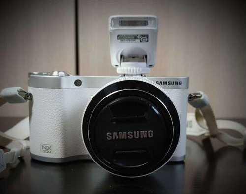 Фотоаппарат samsung NX300 kit, белый