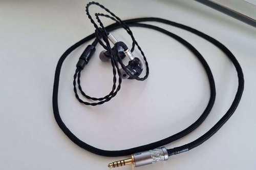 Монстр кабель от Евгения гибридный mmcx,4.4mm бала