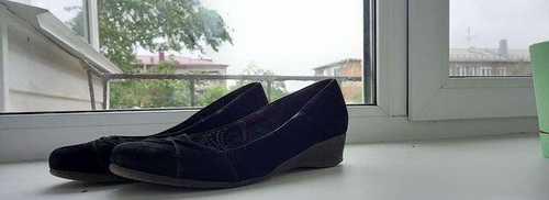 Туфли женские 40 размер Черные Лодочки Балетки