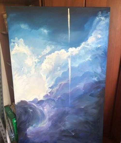 Картина маслом "Облака"