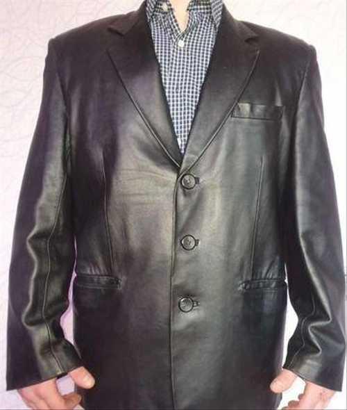 Мужской пиджак 54р. из искусственной кожи