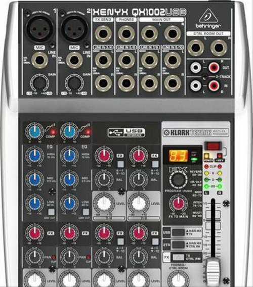 Микшерный пульт behringer xenyx QX1002USB