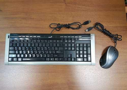 Клавиатура Genius + Мыш Logitech