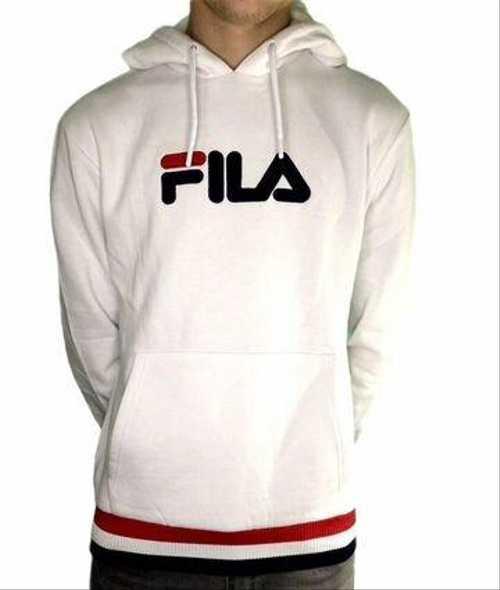 Белое худи fila