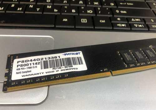 Оперативная память DDR4 4GB Patriot