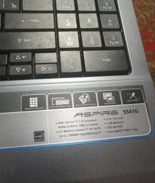 Ноутбук acer Aspire 5541 series