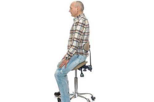 Ортопедическое компьютерное кресло седло