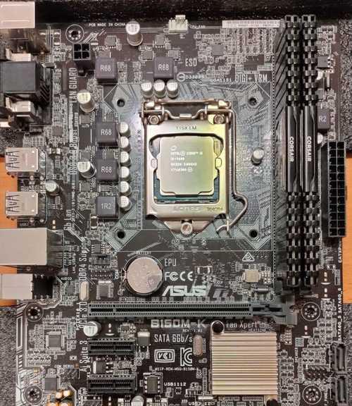 Комплект i5-7400/Asus B150M-K/16Gb DDR4/Gammax 300