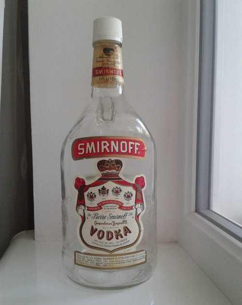 Бутылка - графин Smirnoff 1980-е (1,75 л.)