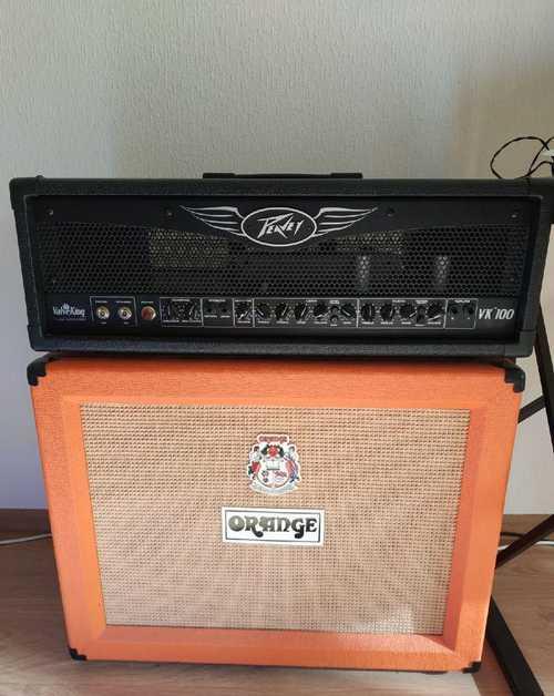 Ламповый усилитель Peavey + Кабинет Orange