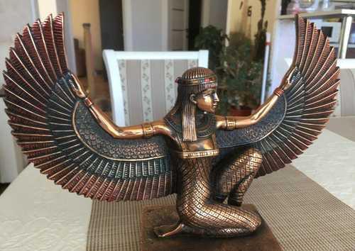 Статуэтка медная Египет "Маат - богиня истины