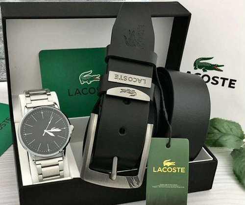 Подарочный набор Lacoste часы и ремень