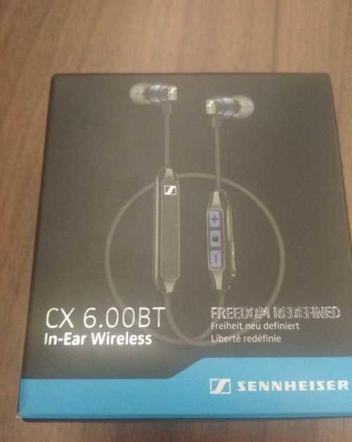 Беспроводные наушники Sennheiser cx 6.00bt новые