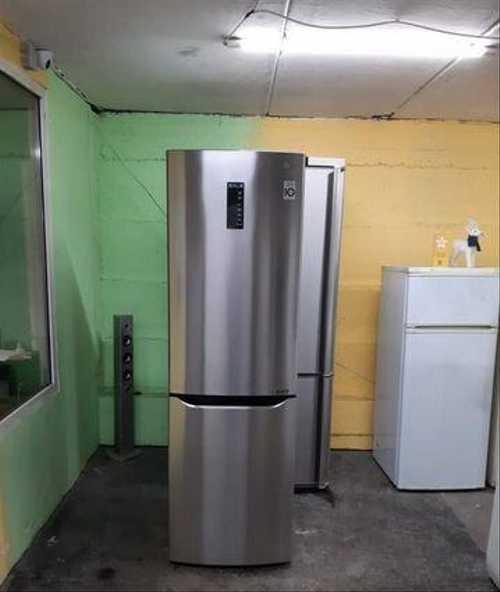 Холодильник LG металлик инвертор