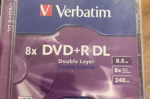 Болванка Диск Verbatim DVD+R DL 8.5Gb 8x