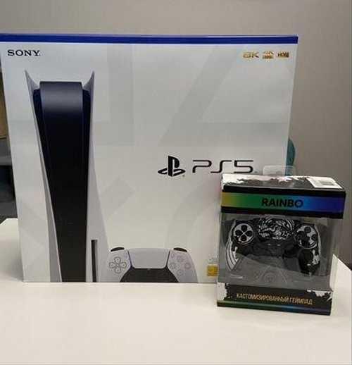 Sony Playstation 5 с дисководом новая + геймпад