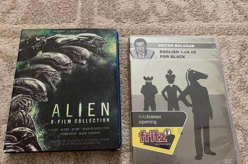 Диски (Alien 6-Film Collection и ChessBase)