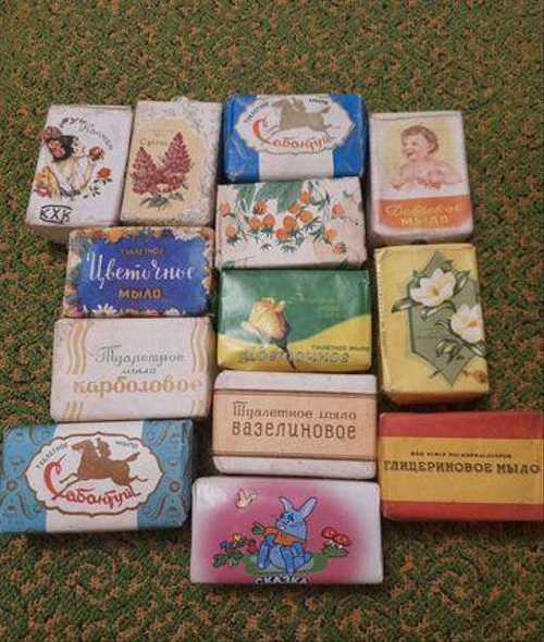 Мыло туалетное СССР винтажное