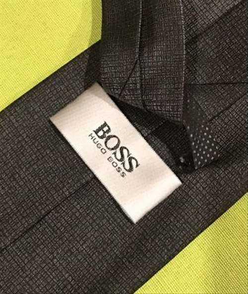 Галстук Hugo Boss, шёлк, ручная работа