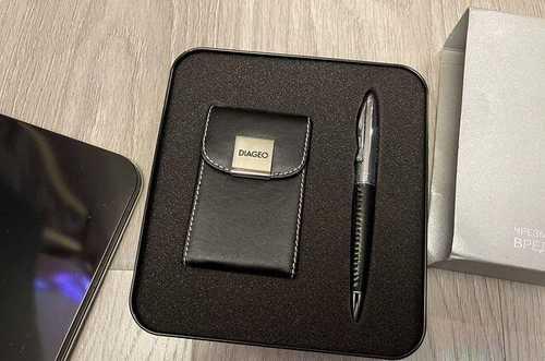 Подарочный набор визитница и ручка Diageo, новый