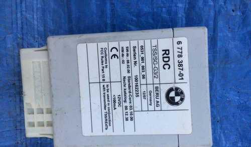 6782800 эбу системы RDC BMW E60 E63 E65 E83 E70