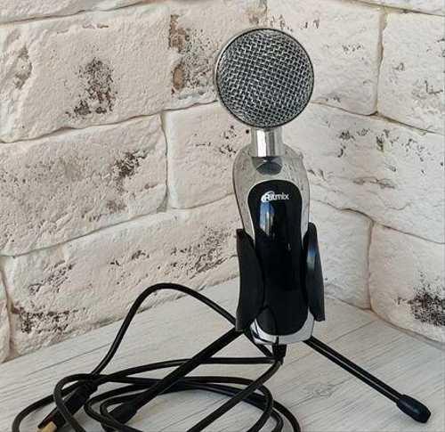Микрофон конденсаторный Ritmix RDM-127 USB Black